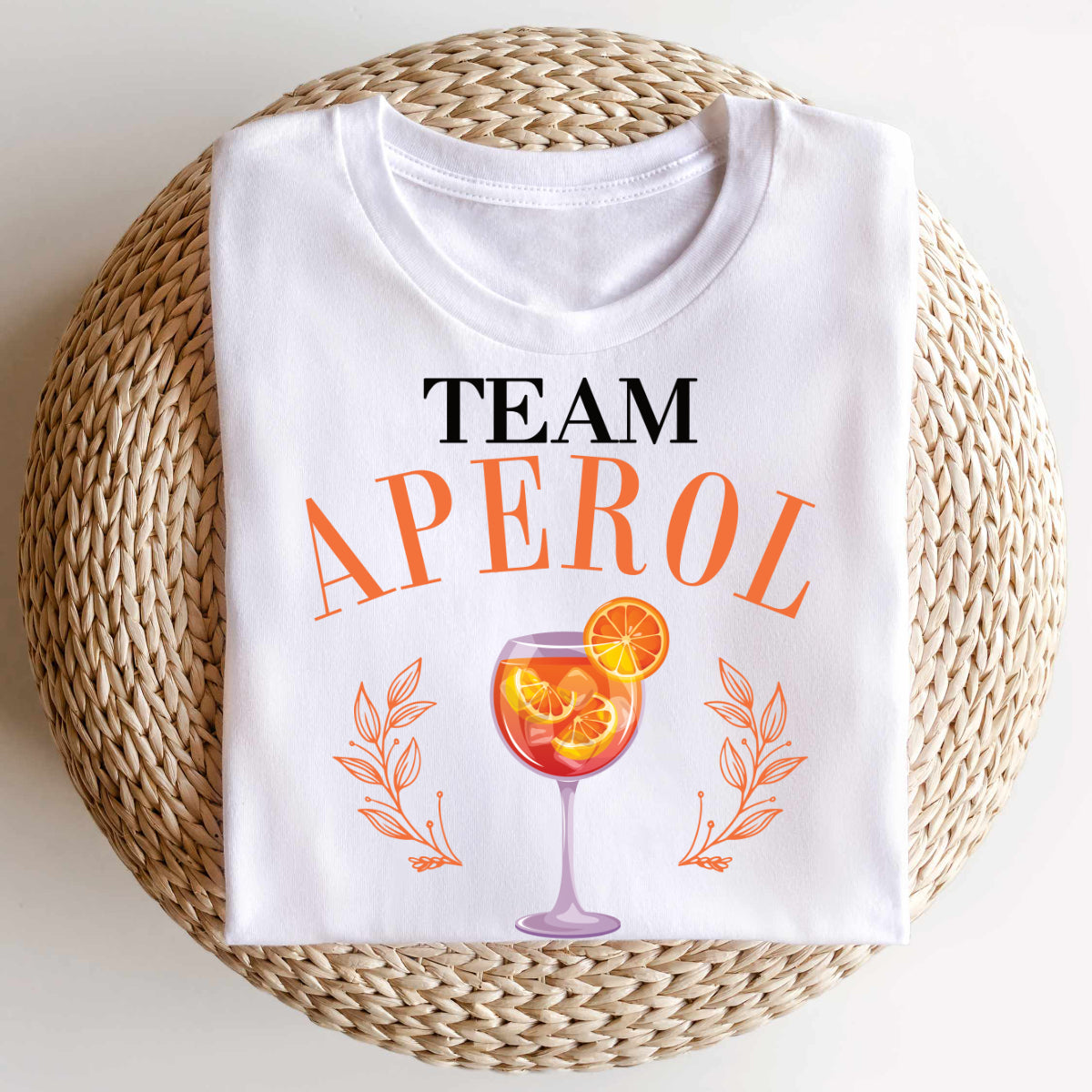 Bügelbild: Team Aperol inkl. Anleitung – Buegeldesigns.de