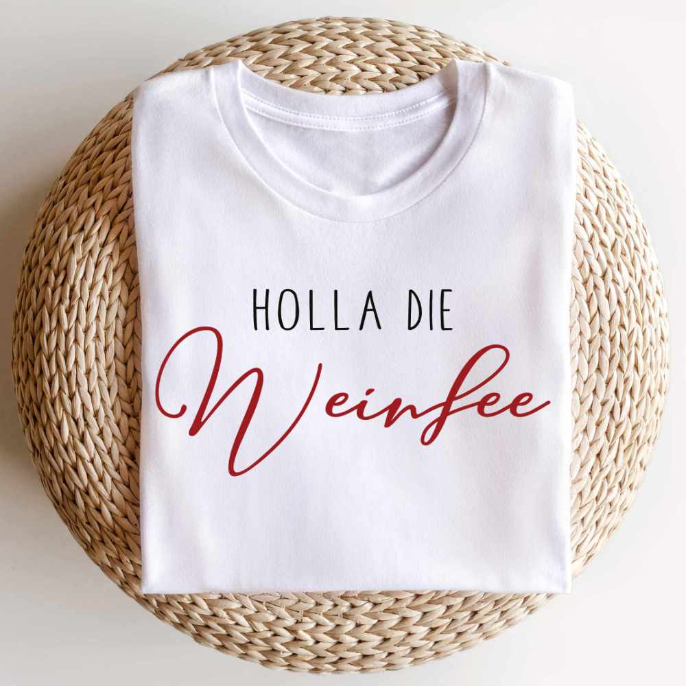 Bügelbild: Holla die Weinfee inkl. Anleitung – Buegeldesigns.de